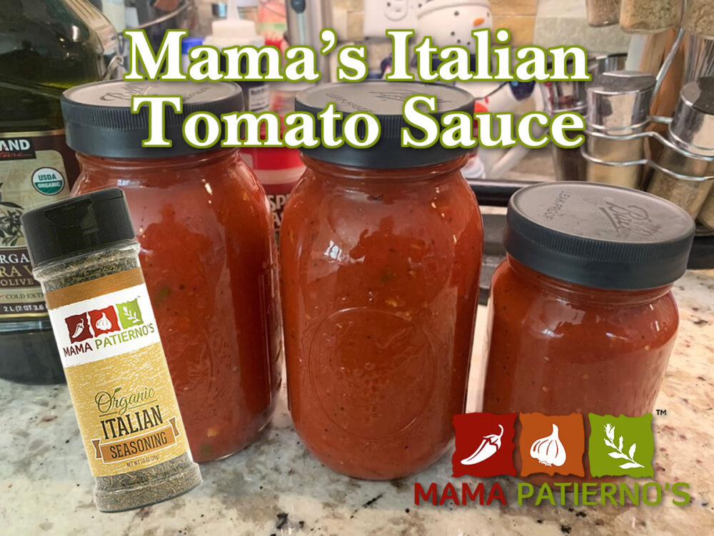 Organic Tomato Sauce: Mama's Authentic Italian Tomato Sauce